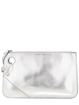 JW Anderson Pouch In Pelle - Silver