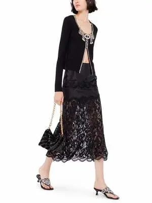 Rabanne Embellished Long Sleeve Cardigan