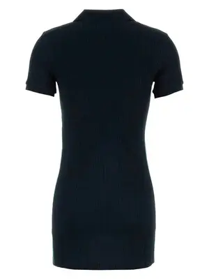 Gucci Ribbed Polo Dress With Web Detail