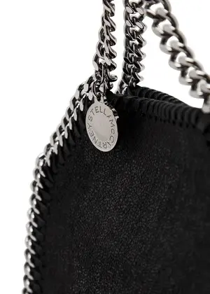 Stella McCartney Falabella Tiny Faux Suede Tote - Black