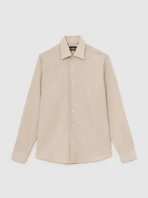 ATELIER Wool Long-sleeve Slim-fit Shirt