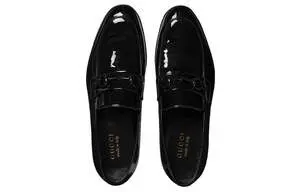Gucci Patent Leather Horsebit Loafer