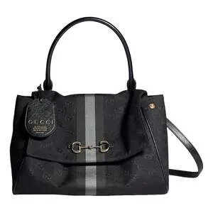 Gucci Paparazzo Medium Top Handle Bag - Grey/black