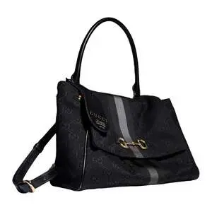 Gucci Paparazzo Medium Top Handle Bag - Grey/black