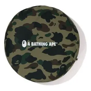 A BATHING APE 1st Camo Circle Fluffy Beads Cushion - Green