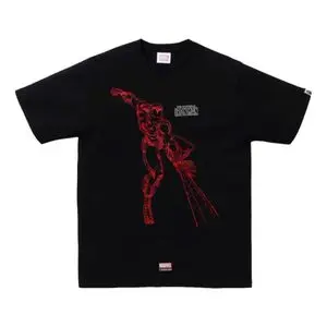 A BATHING APE X Marvel Iron T-shirt - Black
