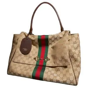 Gucci Paparazzo Large Top Handle Bag - Sand/dark Brown