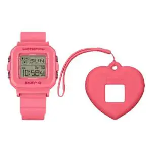 Casio CASIO BABY-G Digital Watch With Protective Heart Case Red