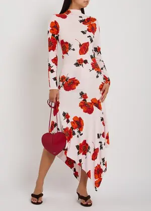 Alaïa Floral-print Stretch-jersey Bodysuit