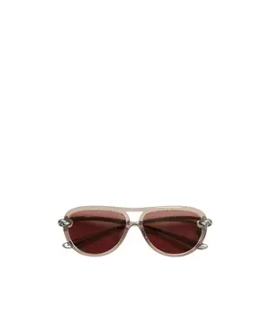 Bottega Veneta Knot Aviator Sunglasses - Brown