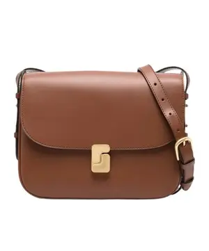 Soeur Flap Shoulder Bag - Brown