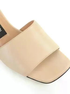 SERGIO ROSSI Open Toe Square Heeled Sandals