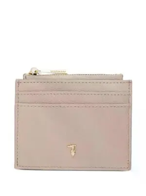 TRUSSARDI Cameo Zip Card Holder - Pink