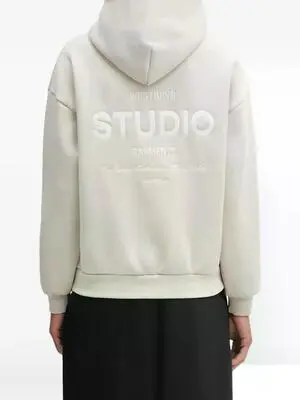 WRSTBHVR Logo-embroidered Hoodie - Grey