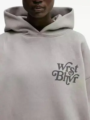 WRSTBHVR Logo-print Hooded Sweatshirt