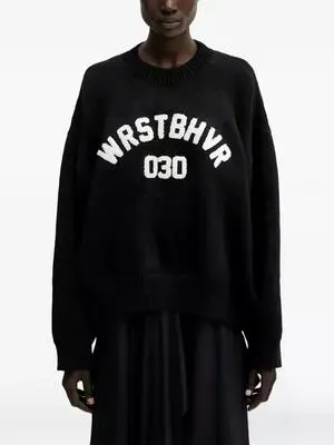 WRSTBHVR Luna V3 Logo Detail Sweater - Black