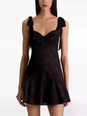 Alice + Olivia Ambrie Embroidered Mini Dress