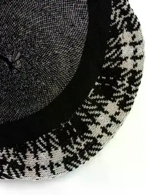 KANGOL Houndstooth Pom-pom Hat