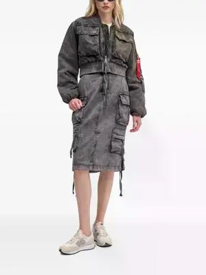 Alpha Industries Cargo-pockets Midi Skirt