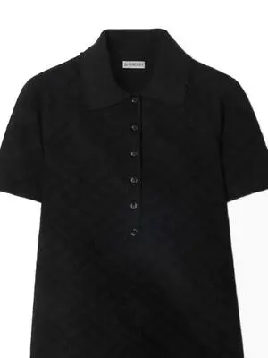 Burberry Check Pointelle Midi Dress