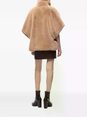 Pinko Faux Fur High Neck Jacket