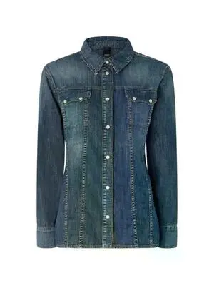 Pinko Washed-effect Button-down Shirt