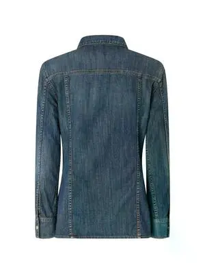 Pinko Washed-effect Button-down Shirt