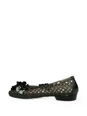 HEAVENLY JELLY Lily Floral-appliqué Ballet Flats
