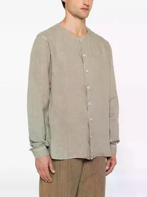 INLINUM Collarless Long-sleeve Shirt