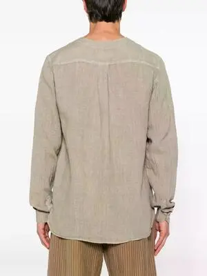 INLINUM Collarless Long-sleeve Shirt