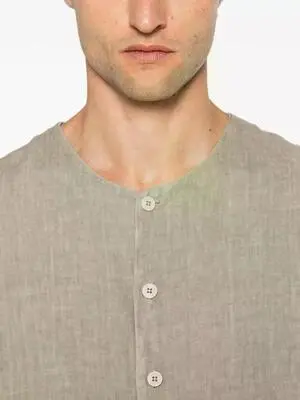 INLINUM Collarless Long-sleeve Shirt