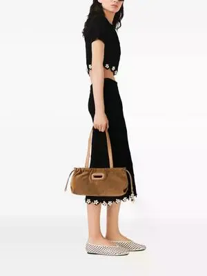 Maje Cropped Cardigan With Floral Embellishments