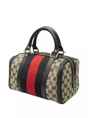 Gucci 2000-2015 Small Gg Canvas Web Joy Boston Bag Satchel