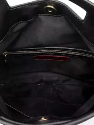 Valentino Garavani 2000-2017 Smooth Calfskin Rockstud Cut Out Handle Satchel