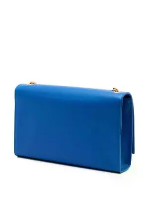 Saint Laurent 2015 Medium Grain De Poudre Monogram Kate Crossbody Bag - Blue