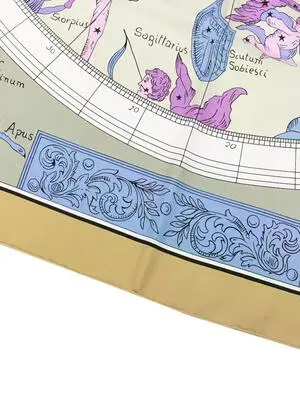 Hermès 1998-2007 Hemisphaerium Coeli Boreale Silk Scarf 90 Scarves