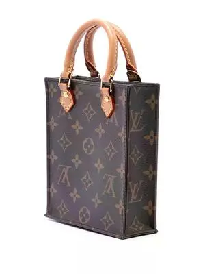 LOUIS VUITTON 2021 Monogram Petit Sac Plat Satchel