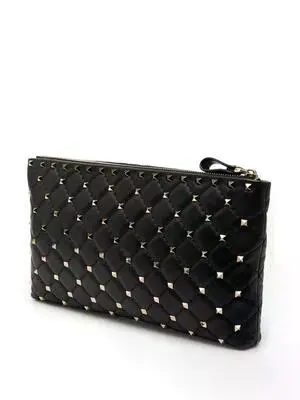 Valentino Garavani Nappa Rockstud Spike Clutch Bag