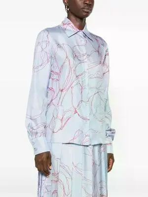 Fabiana Filippi Abstract Print Long Sleeve Shirt