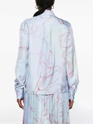 Fabiana Filippi Abstract Print Long Sleeve Shirt