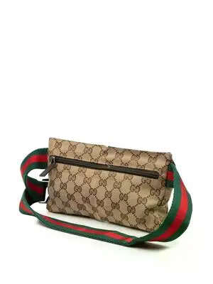 Gucci 2000-2015 Gg Canvas Web Double Pocket Belt Bag