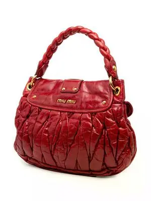 Miu Miu 2000-2010 Matelasse Nappa Coffer Satchel