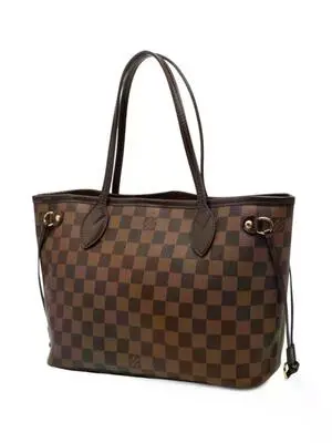 LOUIS VUITTON 2015 Damier Ebene Neverfull Pm Tote Bag - Brown