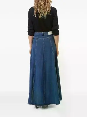 Closed Panelled Maxi Skirt
