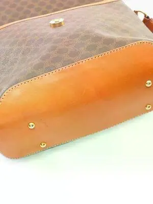 Celine 2000s Macadam Shoulder Bag - Brown