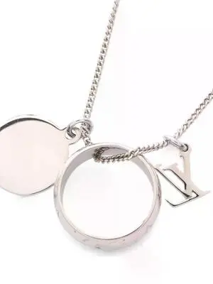 LOUIS VUITTON Monogrammed Pendant Necklace