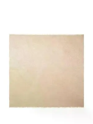 Peserico Metallic Frayed-edge Scarf - Neutrals