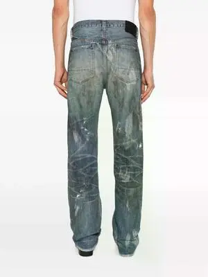 Mastercraft Union Distressed Paint-splatter Jeans