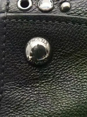 Prada 2010s Studded Tote Bag - Black