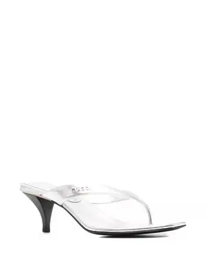 Gucci Logo Lettering Thong-strap Sandals